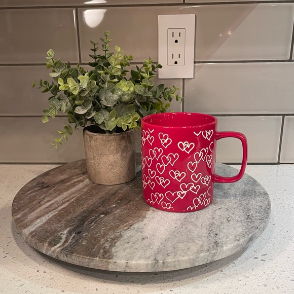Global Design | Dining | Nwt Global Design Red Mug With Clusters Of ...